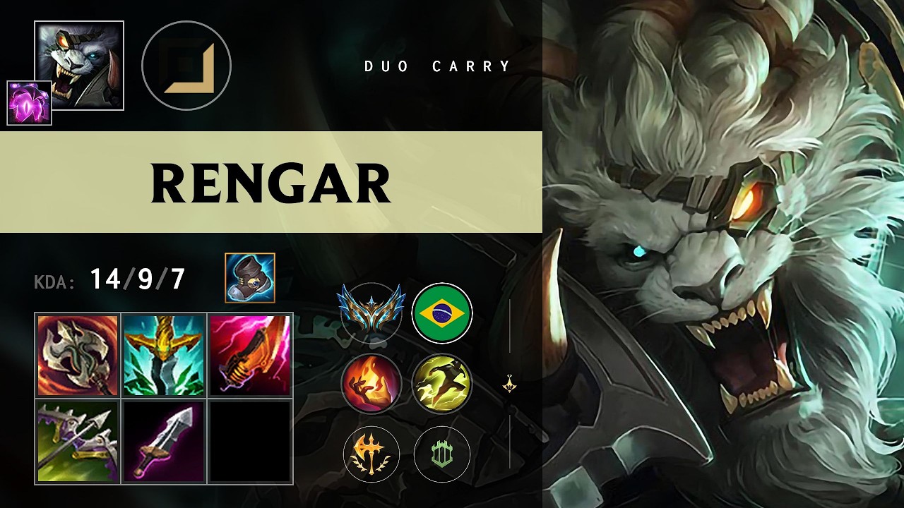 Rengar ADC vs Seraphine - BR Challenger Patch 26.11 - YouTube