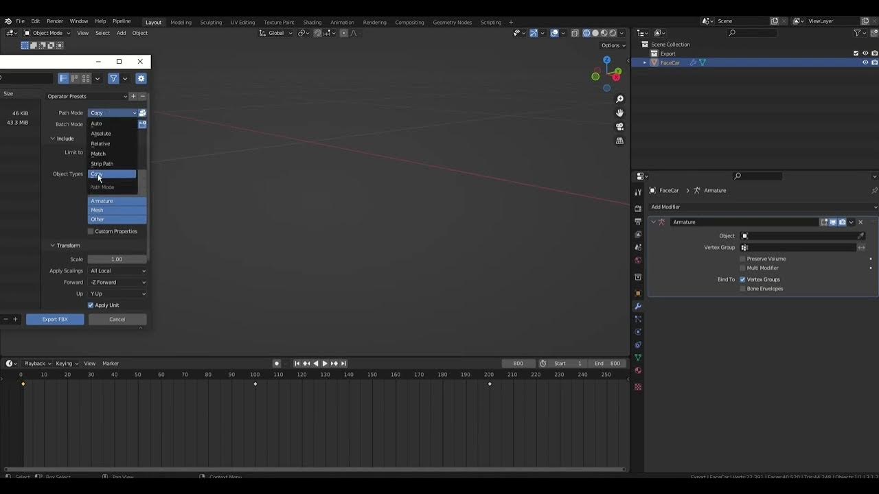 Blender How to export textures FBX - YouTube