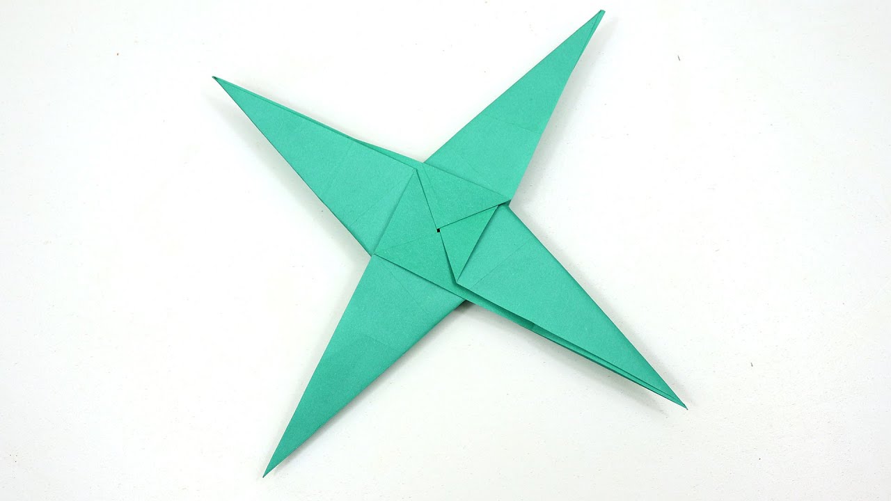 How to Make a Paper Ninja Star - Origami Ninja Star Tutorial - YouTube