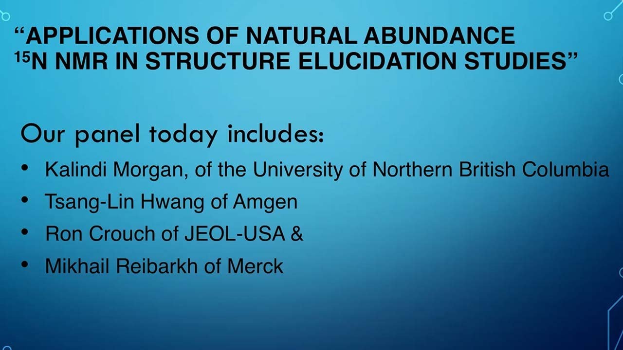 15N NMR for Structure Elucidation - YouTube