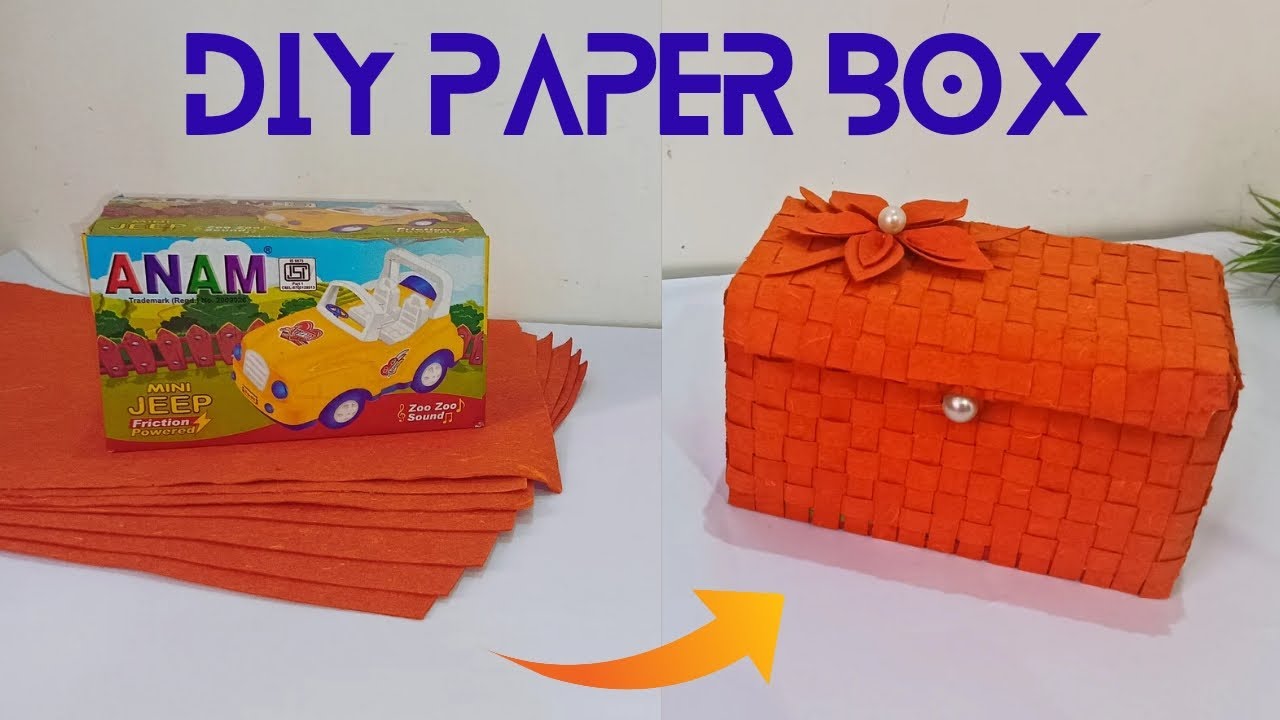 Create a beautiful paper box |How to make a storage box with paper ...