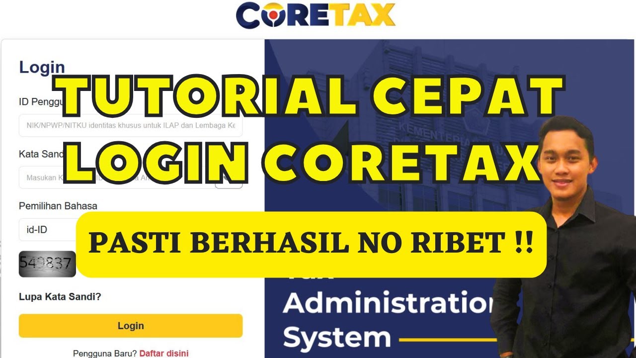 Cara Login Coretax DJP Pertama Kali Tanpa Registrasi | Solusi Aplikasi ...