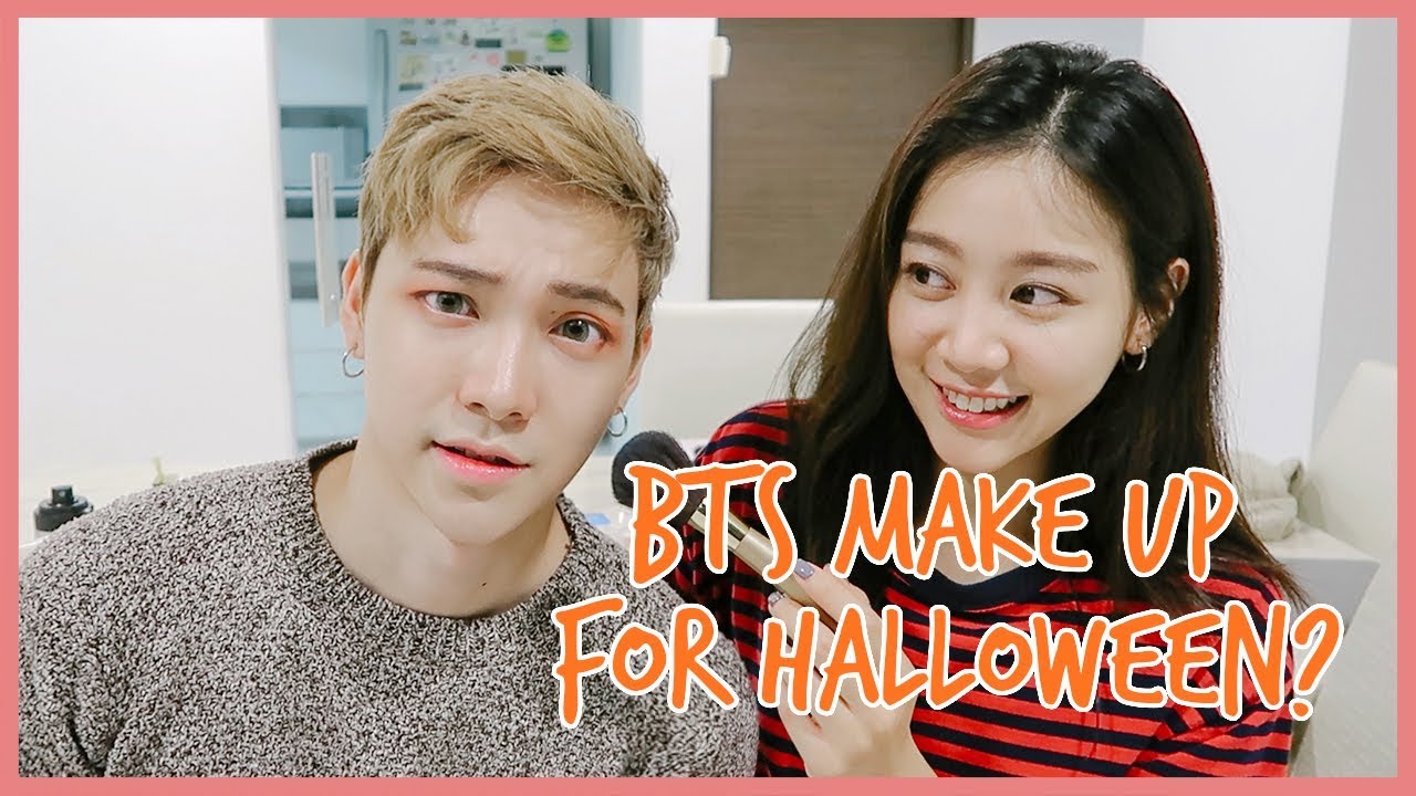BTS JIMIN Makeup for Halloween?! - YouTube