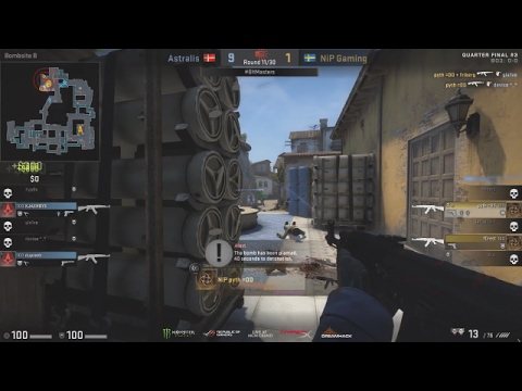 CS:GO - PYTH 2 INSANE ONE TAPS VS ASTRALIS @DH LAS VEGAS - YouTube