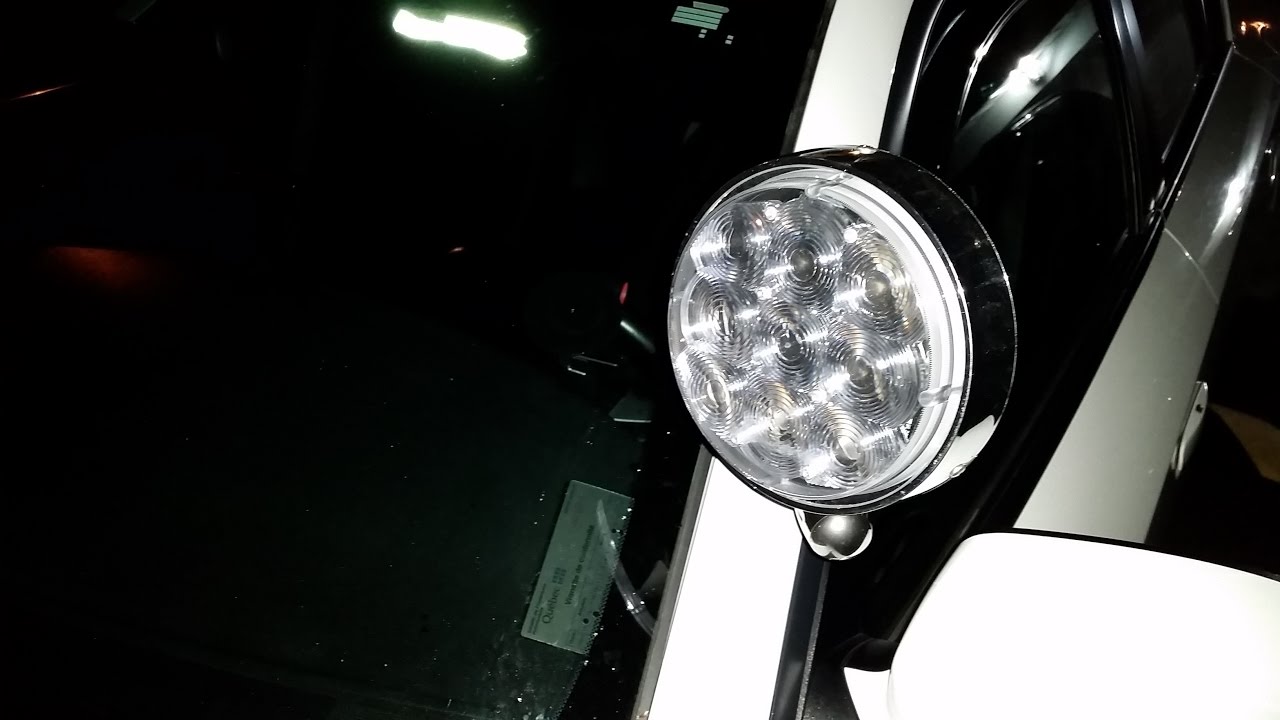 Unity LED Spot Light on Dodge Charger with Whelen PAR 46 P46SLC Super ...