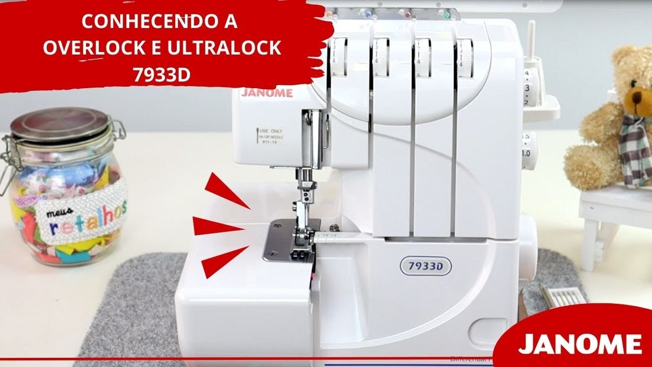 Conhecendo a máquina overlock e ultralock 7933D - YouTube