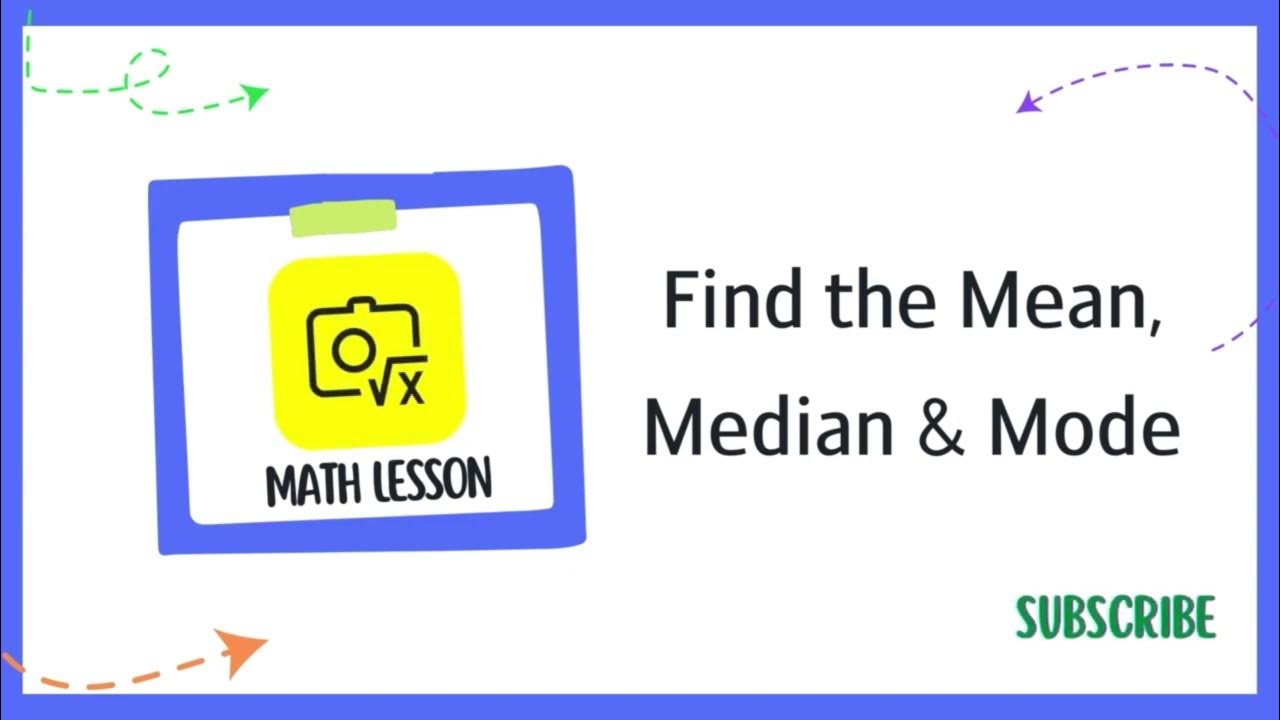 How to find the mean, median and mode? #statistics - YouTube