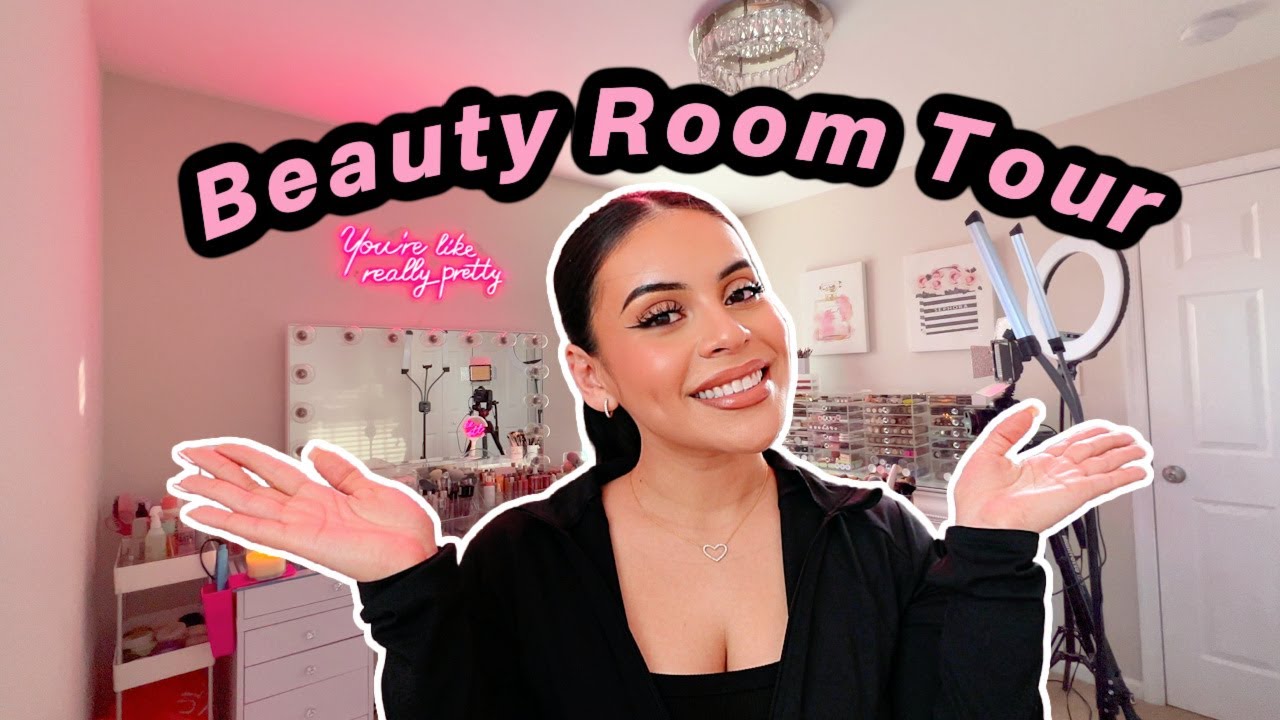 Beauty Room Tour + Makeup Collection 😍💄 - YouTube