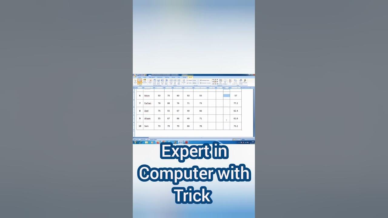 How to calculate Minimum in MS Word #msword #shortvideo #mswordtrick #viral #trending #video # ...