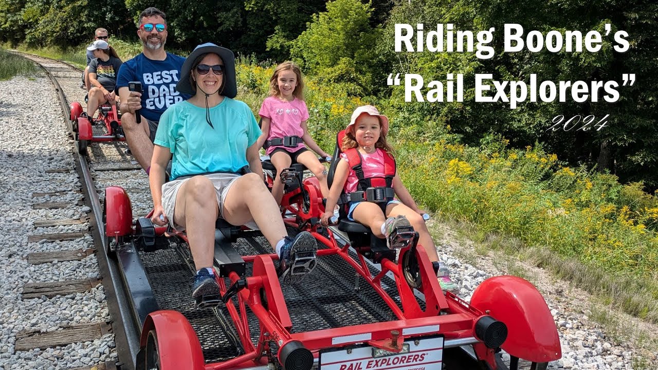Riding Boone's Rail Explorers - YouTube