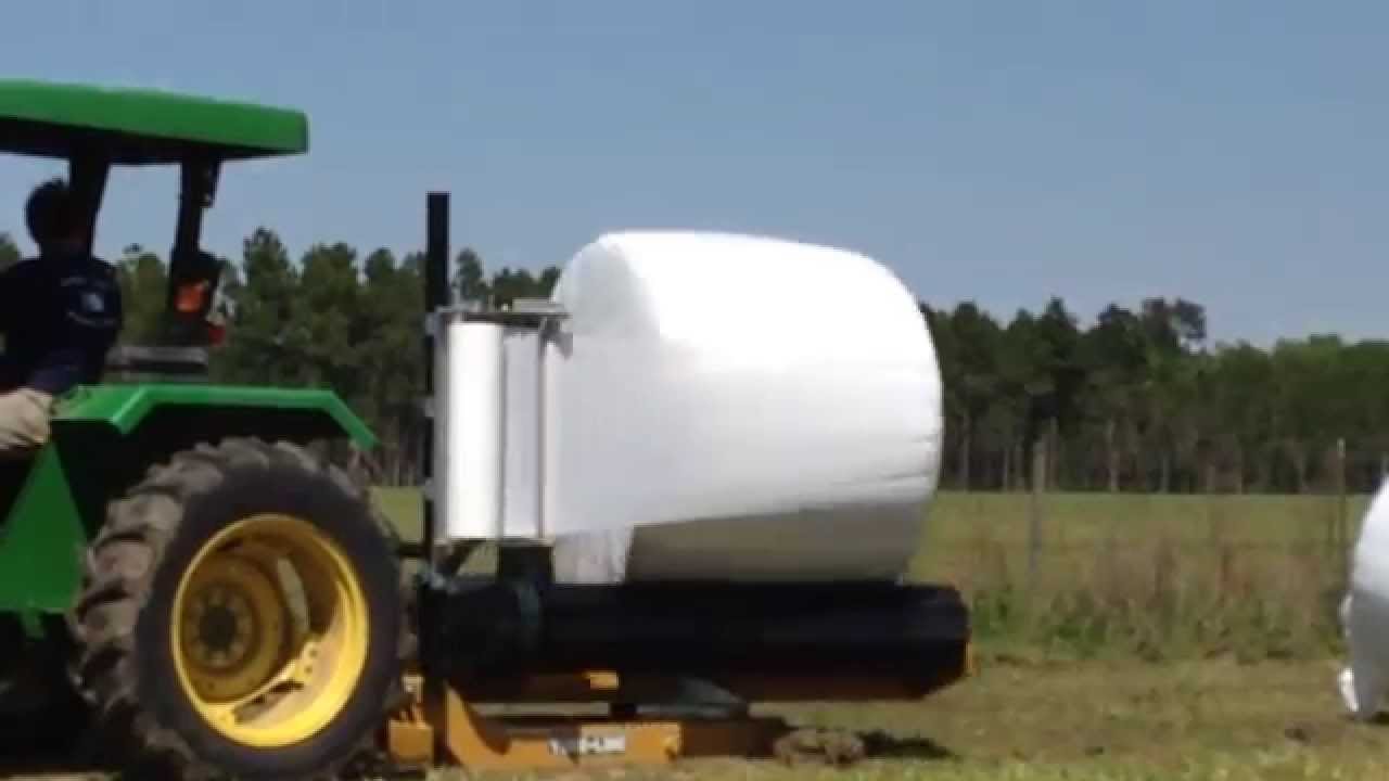 Manley Land and Cattle Wrapping Baleage! - YouTube