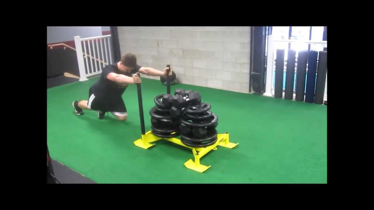 SPU Athlete File - Paul Salata, Sled Push, 755lbs - YouTube