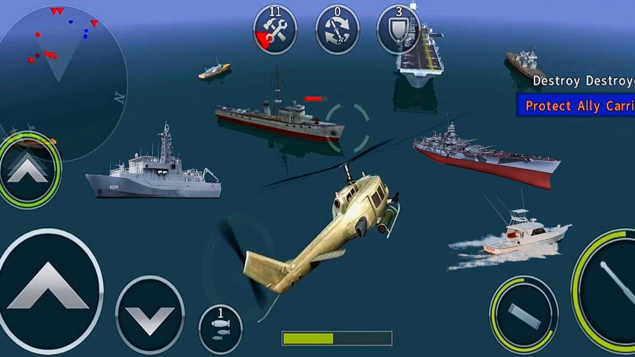 Gunship Battle : Huey Helicopter Episode 2 Mission Carrier Defence ...