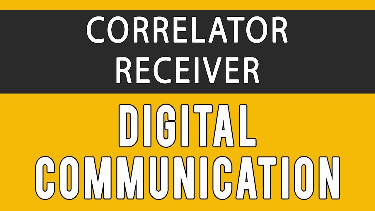 Correlator Receiver Vs Matched Filter | Designing of Receiver | Digital ...