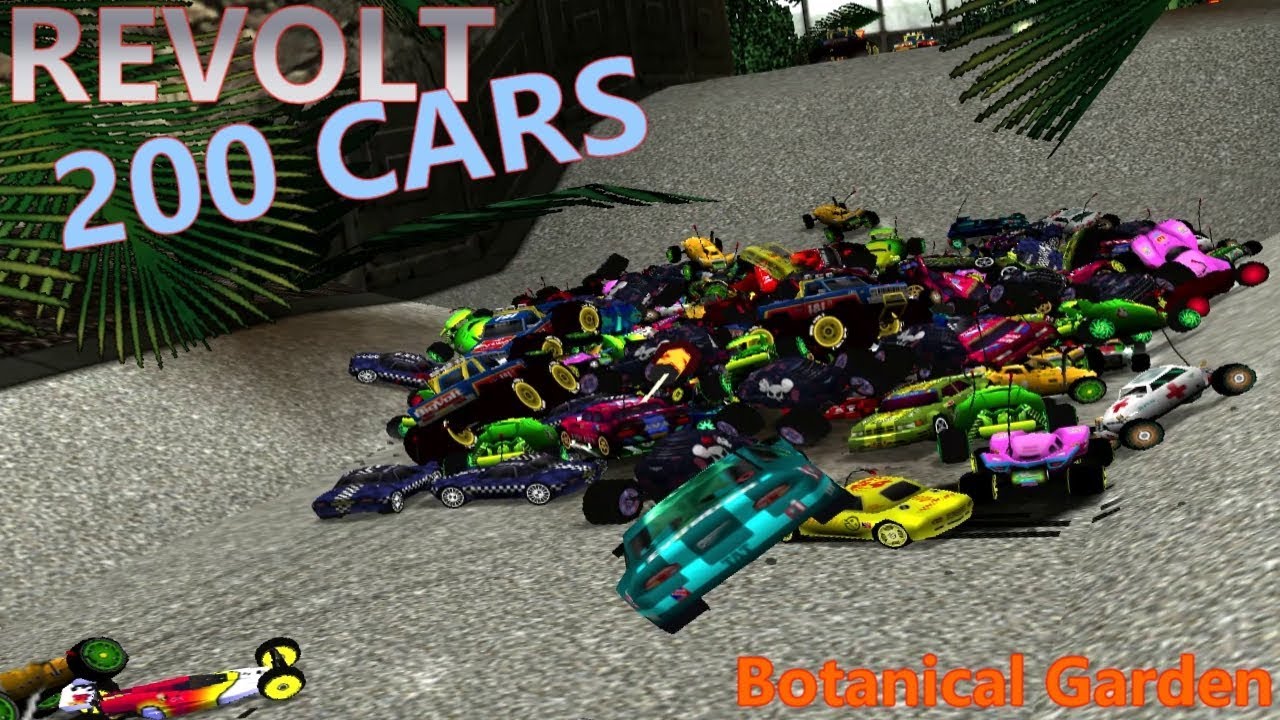 Re-volt - 200 Cars race ! - Botanical Garden - YouTube