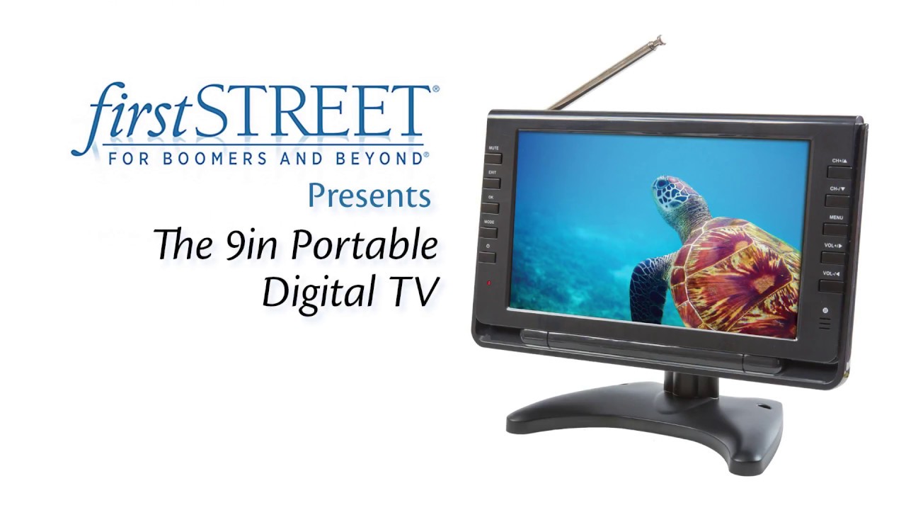 Portable Digital 9 Inch TV, Never Miss A Show Again! - YouTube