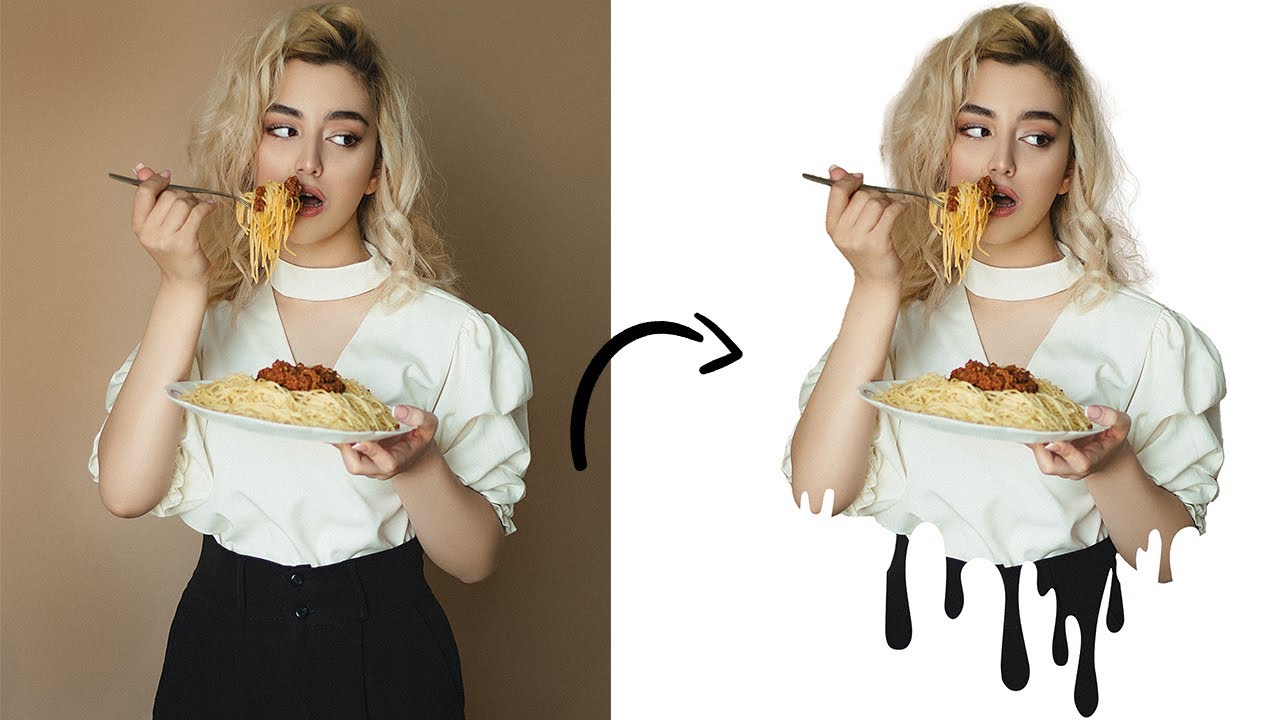 Creative Dripping Effect Splatter Effect Photoshop Tutorial - YouTube