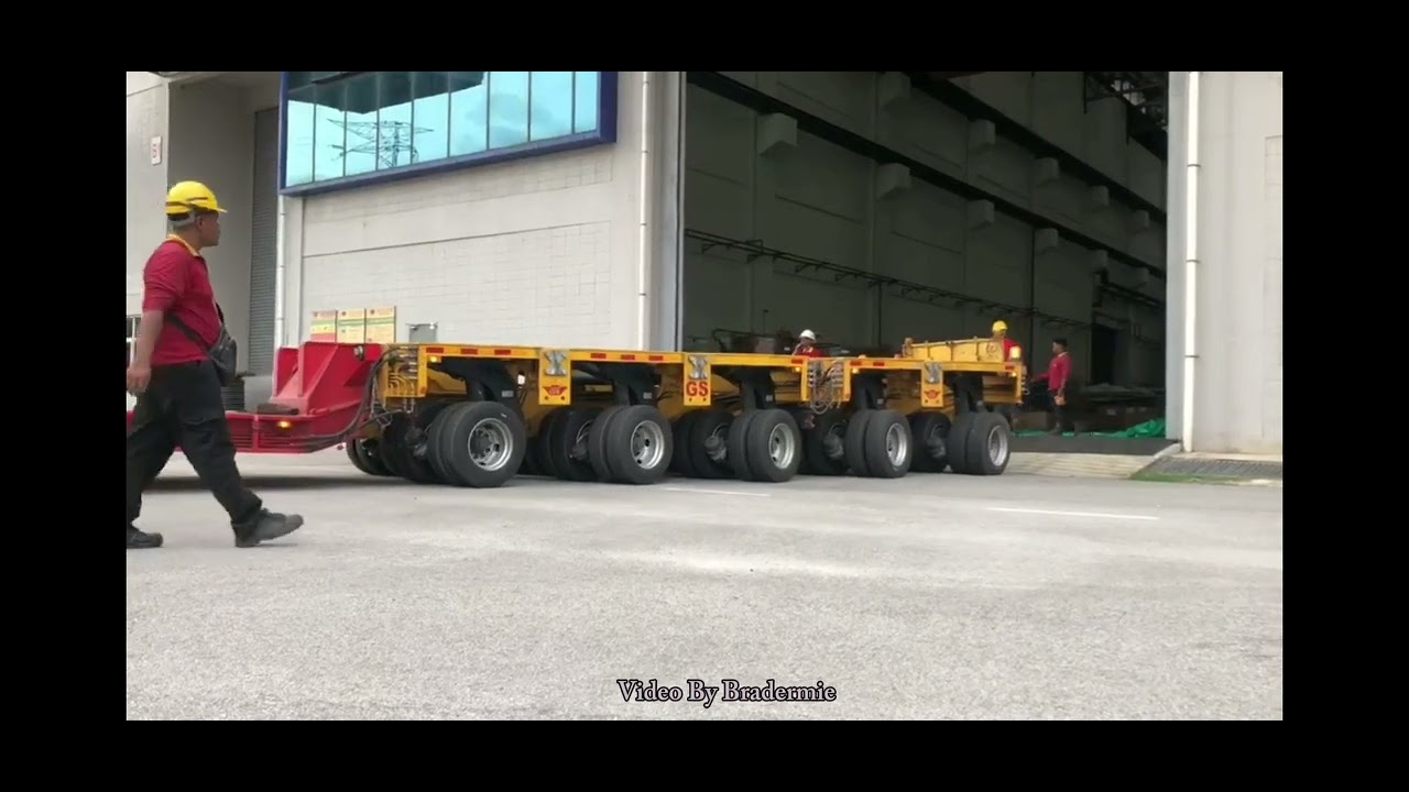 (Part 1) Drop Deck Goldhofer Load 120 Tons Transfomer,KLANG To JOHOR ...