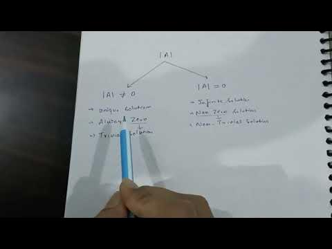 Ch1 part7 Trivial and Non Trivial Solution - YouTube