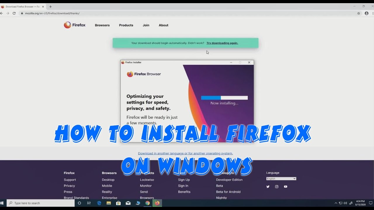 How to Install Firefox on Windows - YouTube