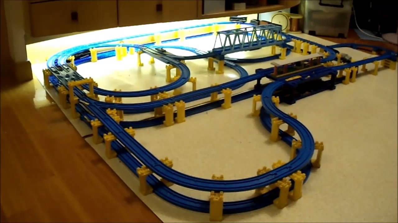 Plarail Automatic Transfer System Station and Steam Locomotives - YouTube