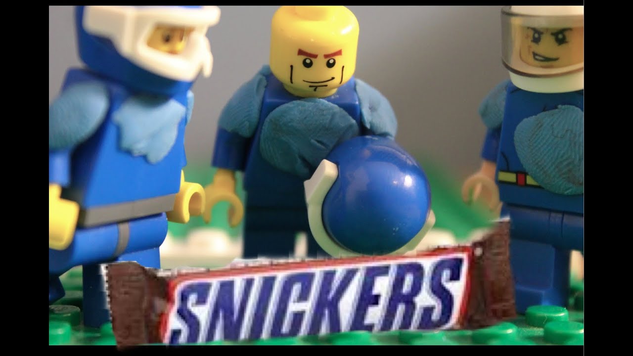 LEGO Snickers commercial Parody - YouTube