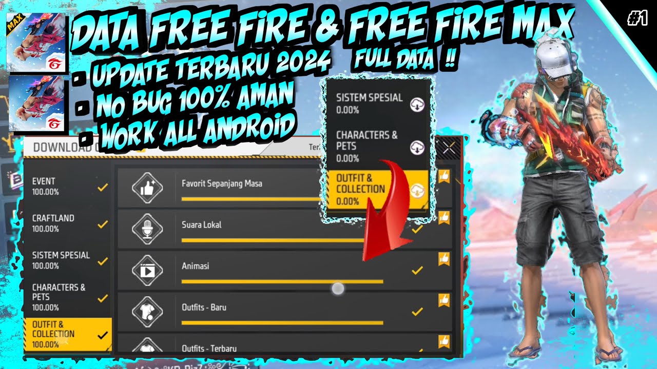 CARA CEPAT DOWNLOAD DATA FF BIASA & FF MAX TERBARU! | DATA FF FULL ...