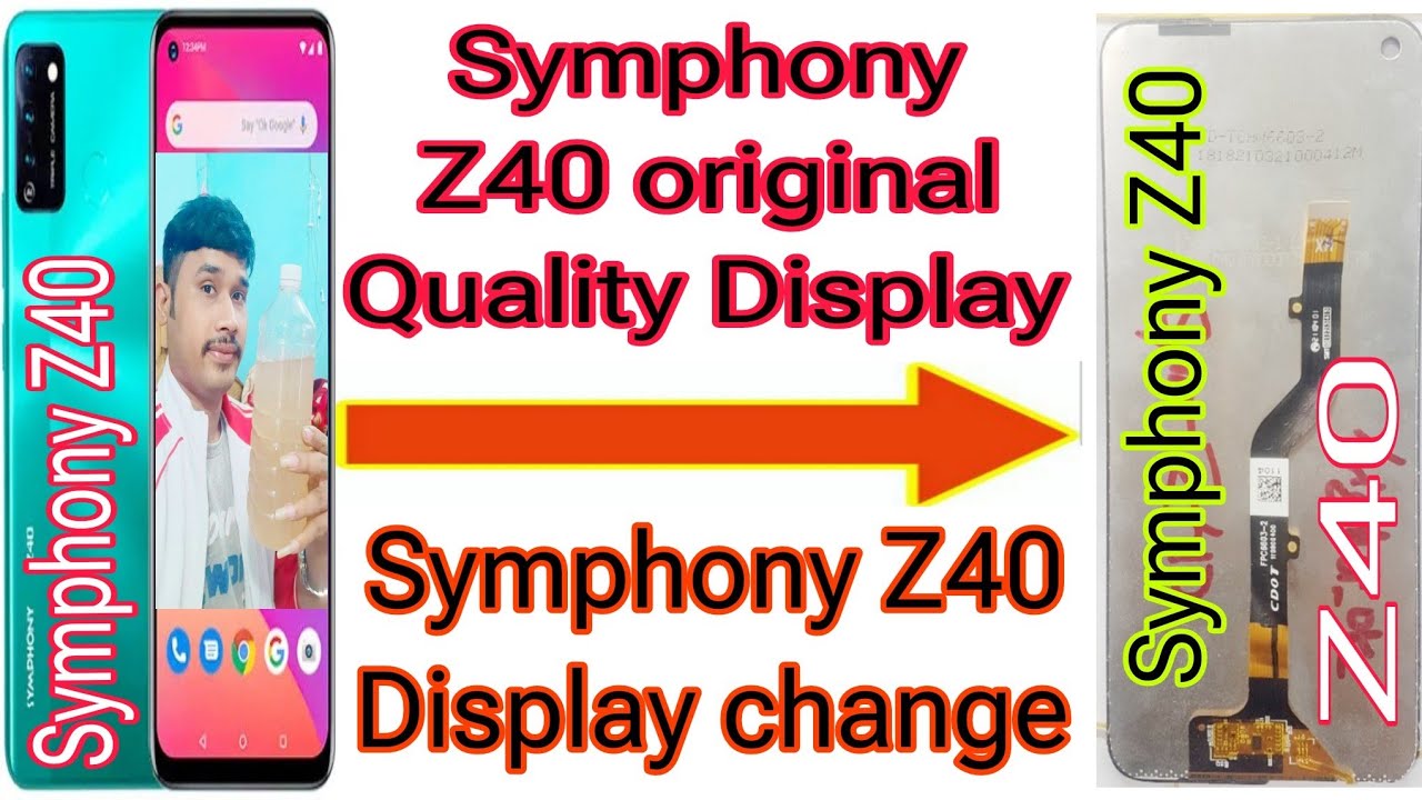Symphony Z40 Display change // Symphony z40 Display Replacement #repair ...
