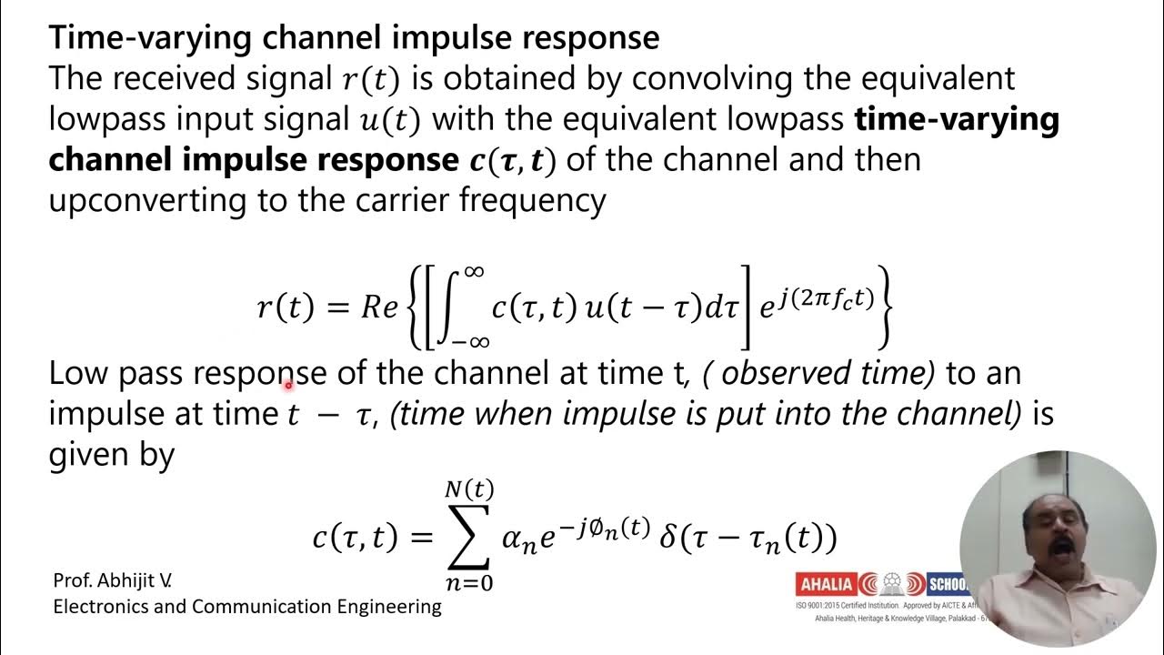 Time varying channel impulse response Statistical Multipath Channel Models Part 1 M2 - YouTube