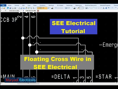 Floating Cross Wire SEE Electrical || How to make floating cross wire ...