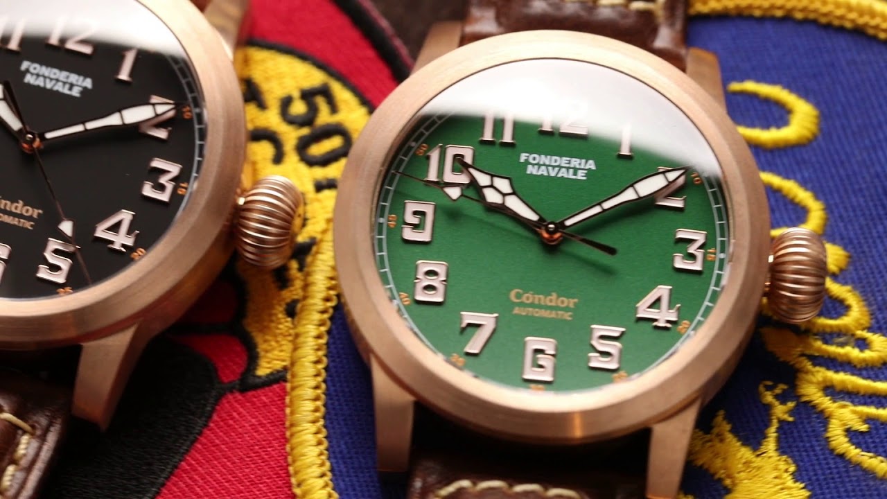 Fonderia Navale: Condor. Vintage Inspired Pilot Watch - YouTube