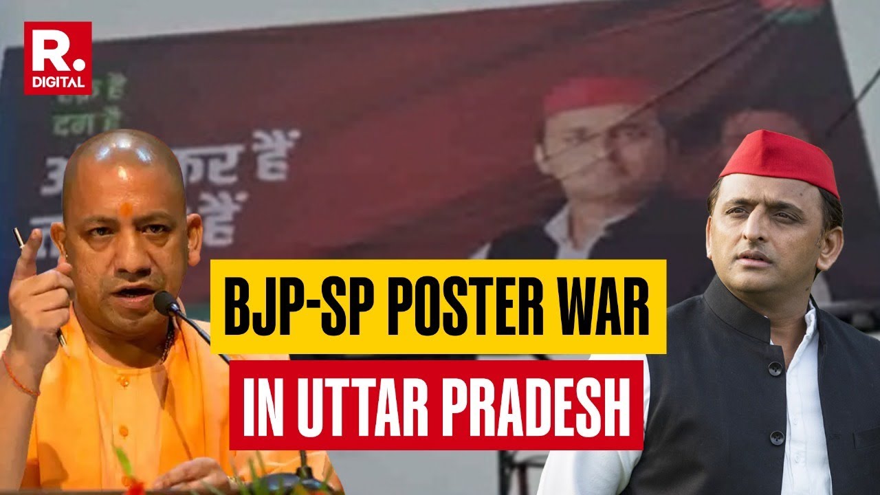 BJP-SP Poster War Breaks Out In Uttar Pradesh In Response To Bulldozer ...
