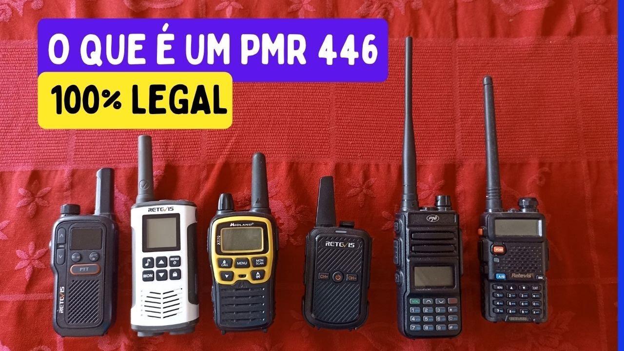 O que é um PMR 446 100% Legal - YouTube