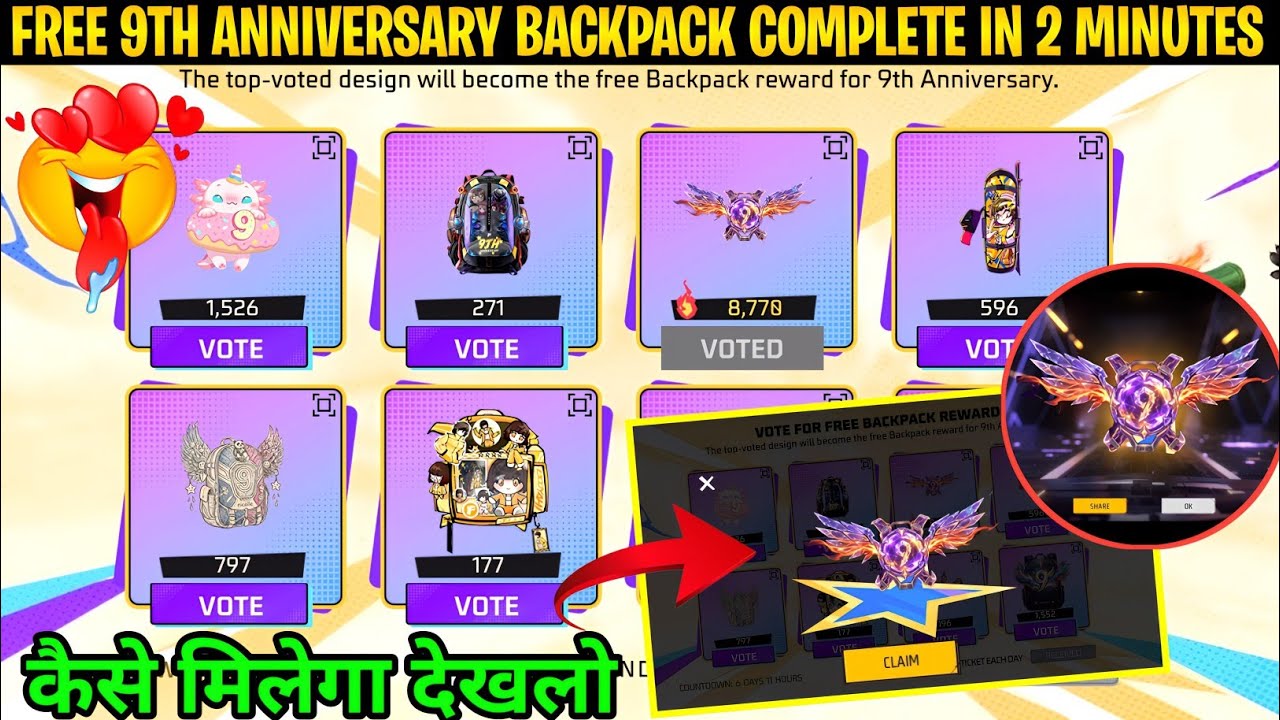 9th Anniversary Voting Event Kaise Complete Karen Vote For Free ...