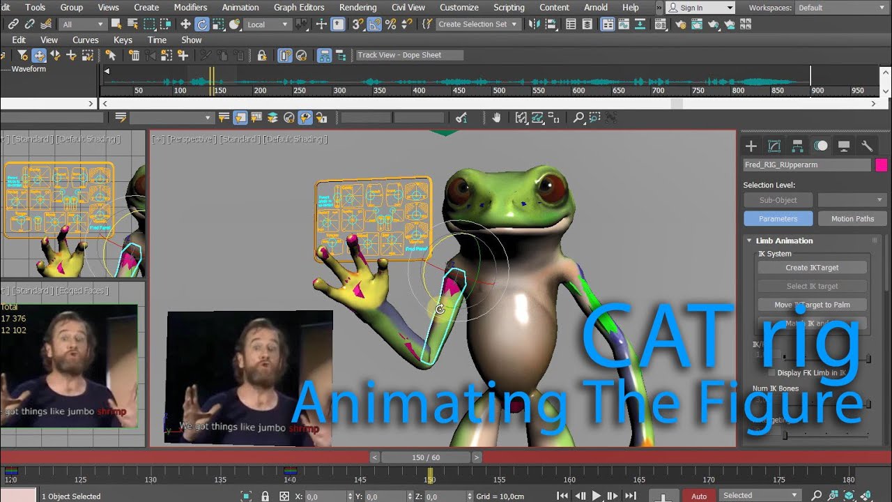 MS3D | 3dsmax | CAT rig | Animating The Figure - YouTube