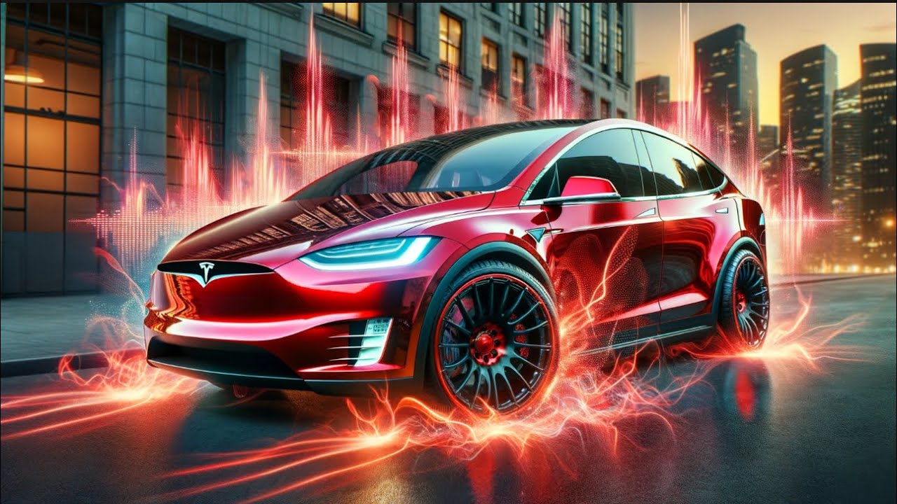 Tesla Model X The color Violet sound test - YouTube