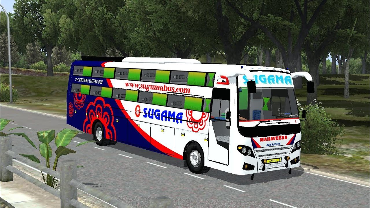 New Sri Damodar AC Sleeper Bus mod for Bussid Download naw #bussid # ...