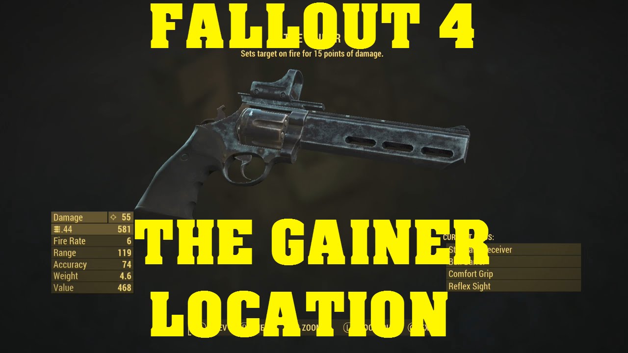 FALLOUT 4 Rare Weapon Guide - The Gainer - YouTube