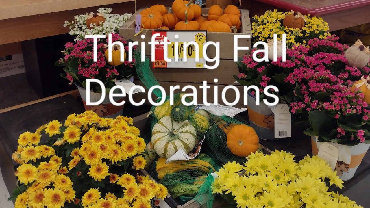 Fall Thrifting| wreath decorations | Pumpkins | Gourds after work ...