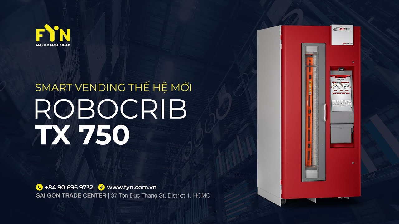 ROBOCRIB TX750 - SMART VENDING THẾ HỆ MỚI - YouTube