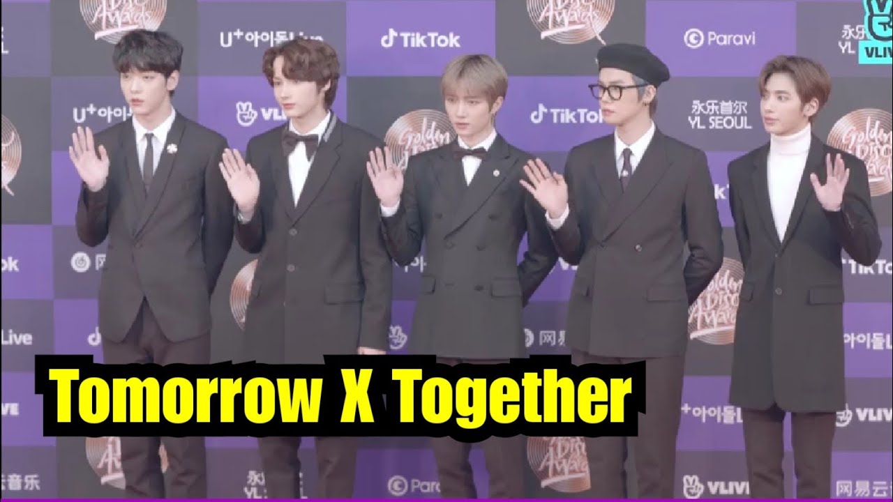 Txt red carpet golden disc awards 2020 - YouTube