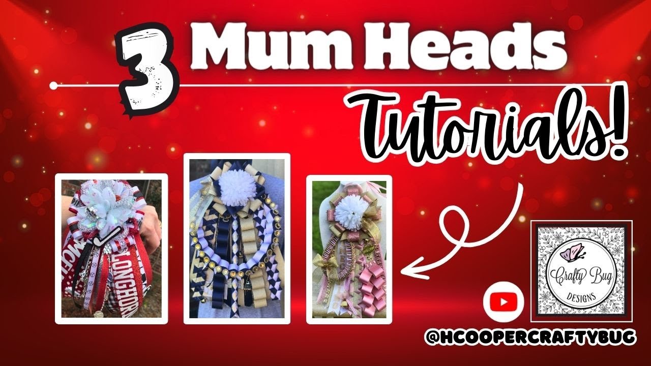 3 Mum heads/backer tutorials/ how to make homecoming mums # ...