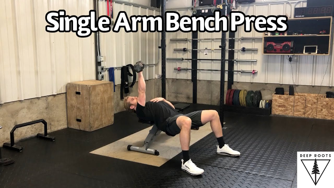 Single Arm Bench Press - YouTube