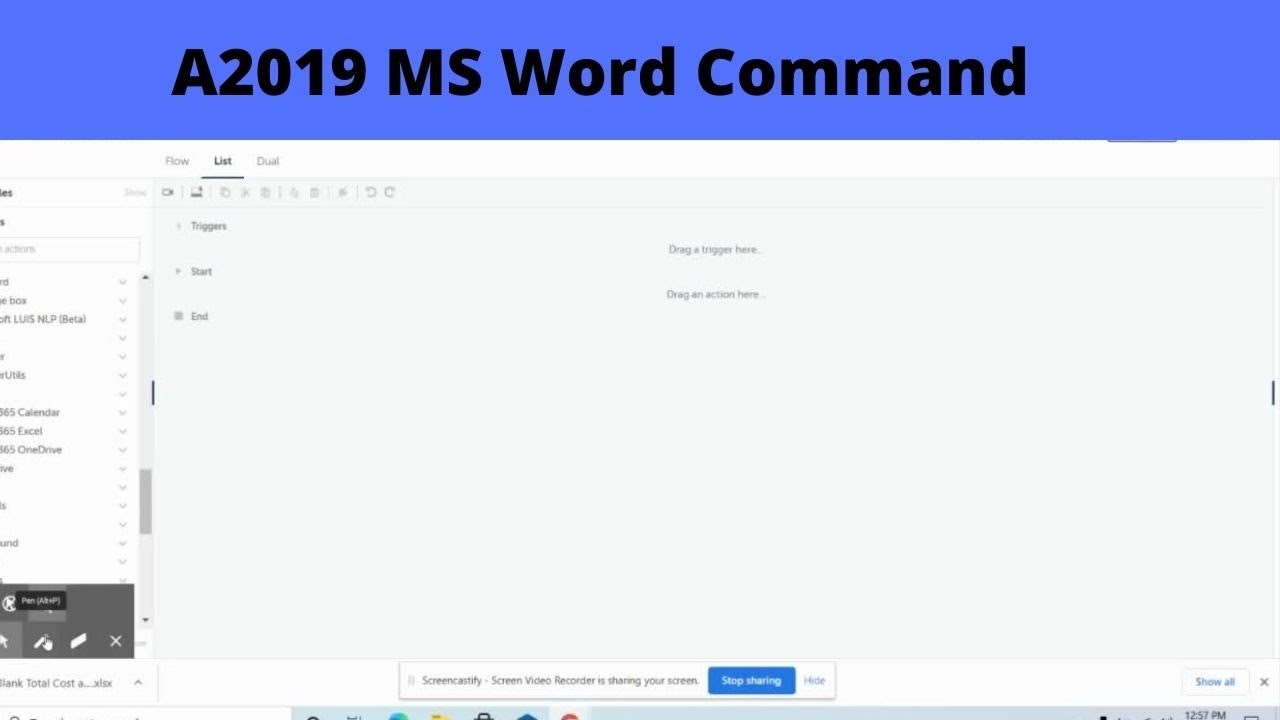 A2019 Ms Word Package Automation Anywhere Youtube