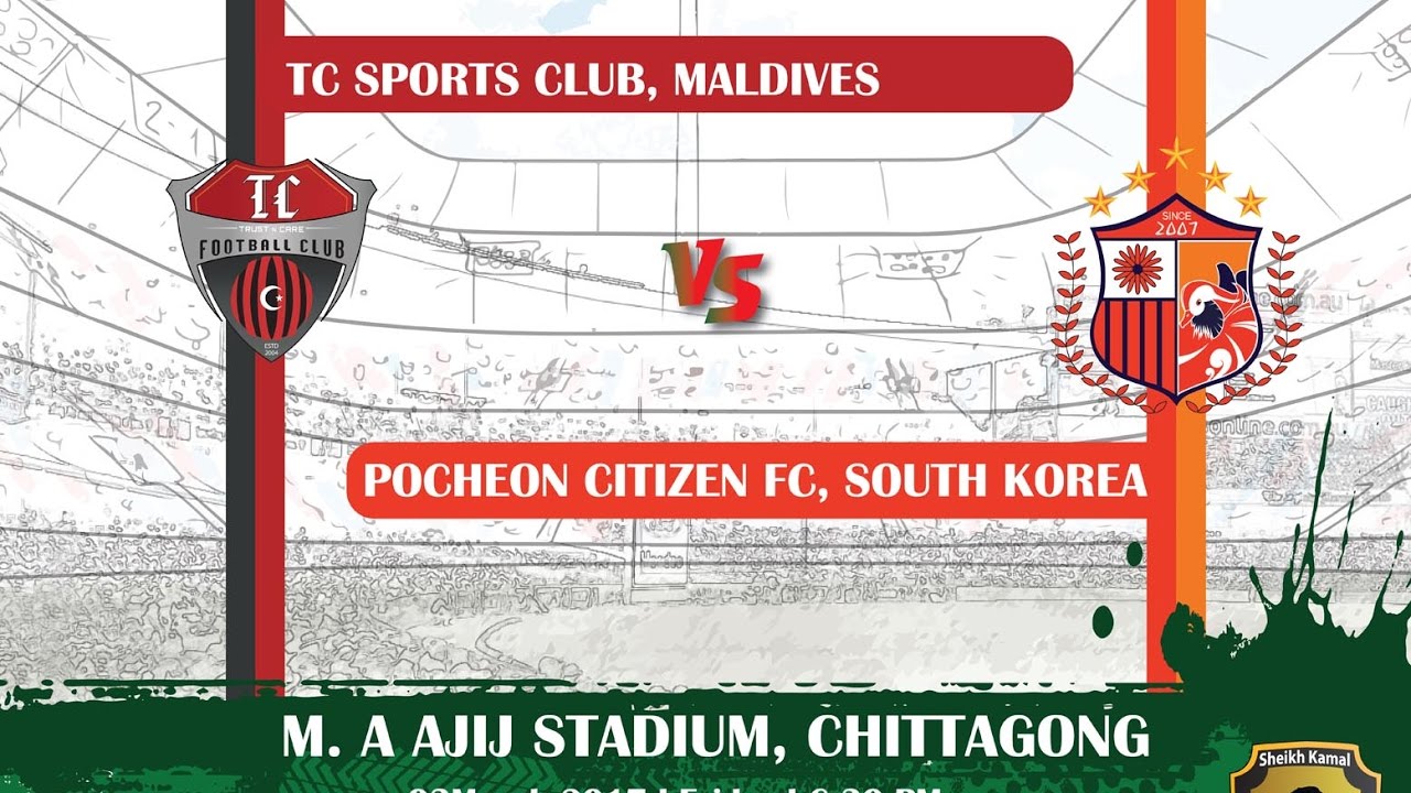 Live On | Final | TC Sports Club Maldives VS Pocheon Citizen FC South ...