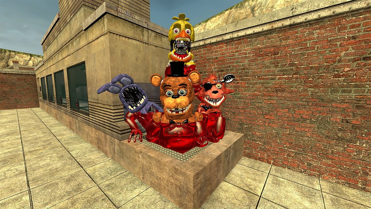 HYPER EXPLODING ALL RUBY FNAF SECURITY BREACH ANIMATRONICS In Garry's ...