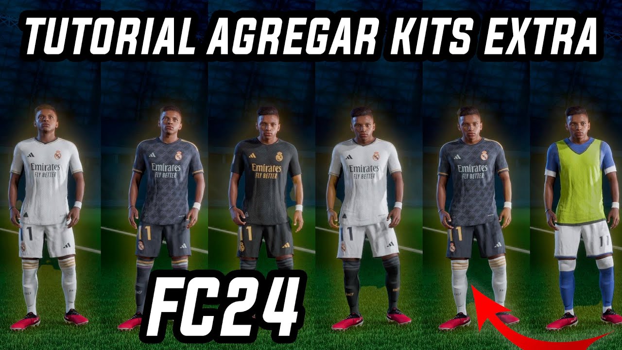TUTORIAL COMO PONER KITS EXTRA EN FC24/FIFA - YouTube