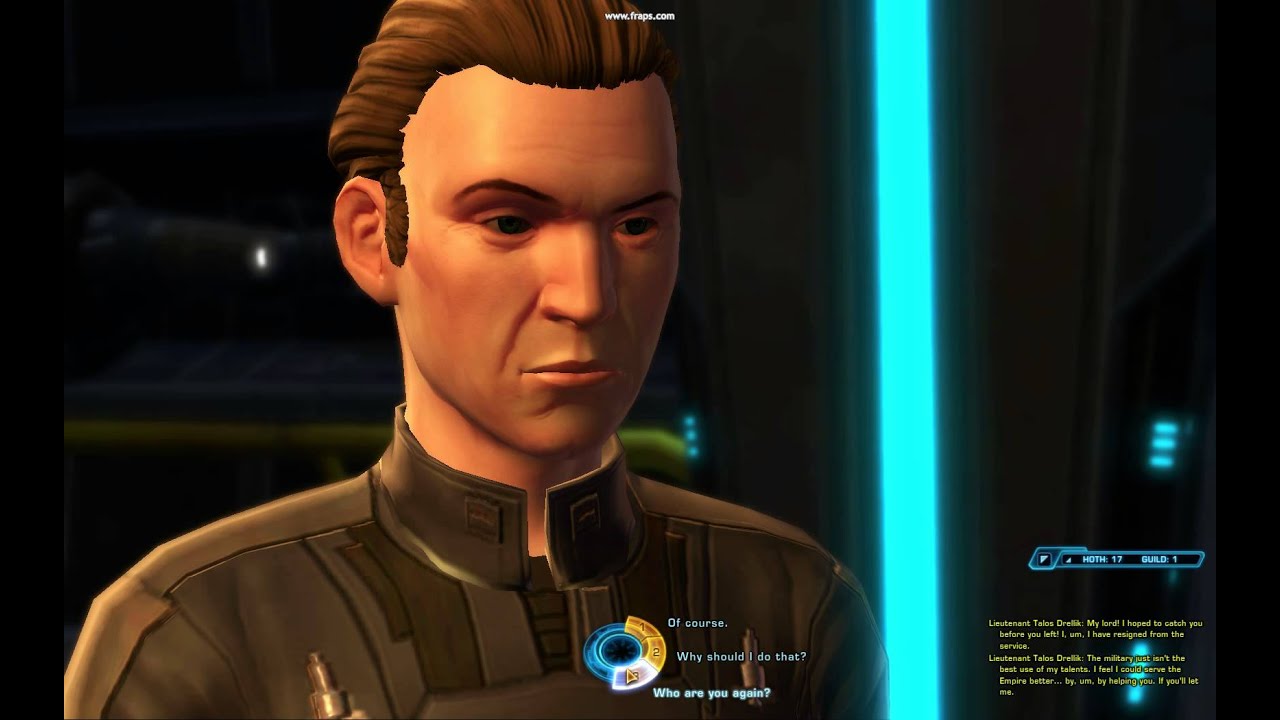 Being Cruel to Talos Drellik (SWTOR, Sith Inquisitor) - YouTube