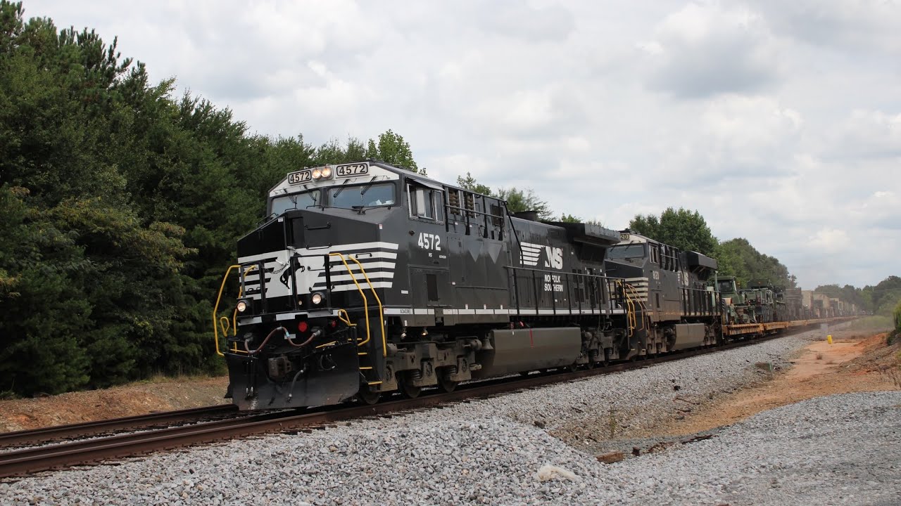 NS 204, NS 052 military train, NS 265, & NS 237 with UP power at ...