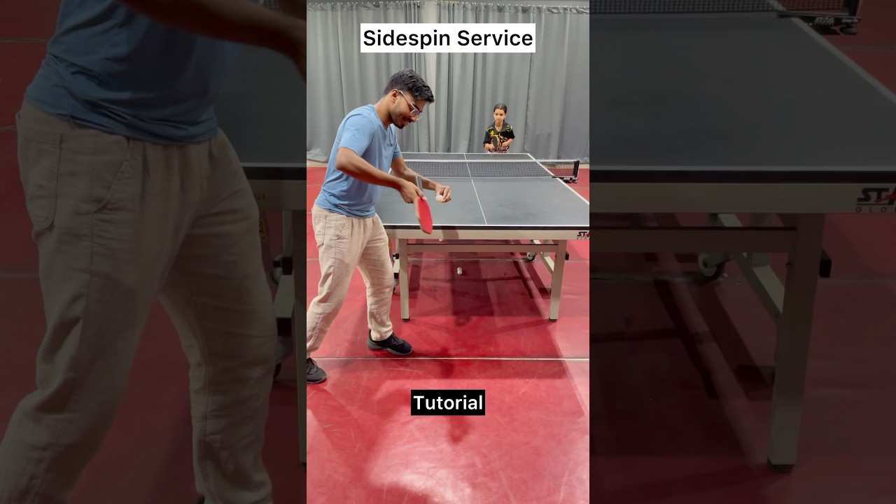 Sidespin and Backspin Serve Table Tennis Tutorial - YouTube
